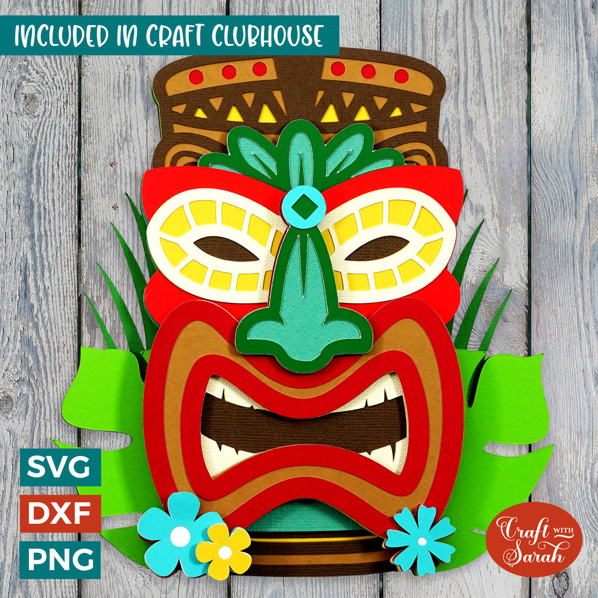 Tiki Statue SVG | Layered Tiki Cutting File – Craft with Sarah